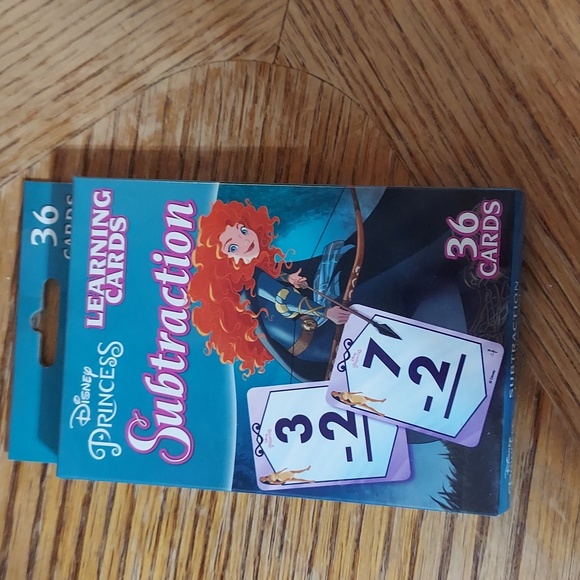 Disney | Toys | Disney Princess Subtraction Learning Cards New | Poshmark